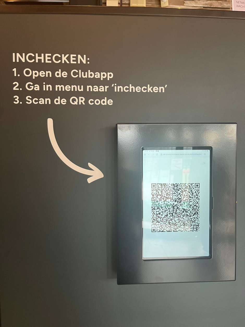 Nieuw: Inchecken met QR code · Tennis & Padel de Krekel